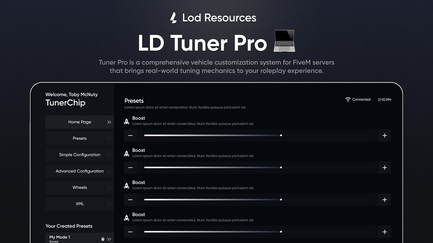 LD Tuner Pro | Handling, Modes, Performance Testing Tool 🚗 - FiveM ...