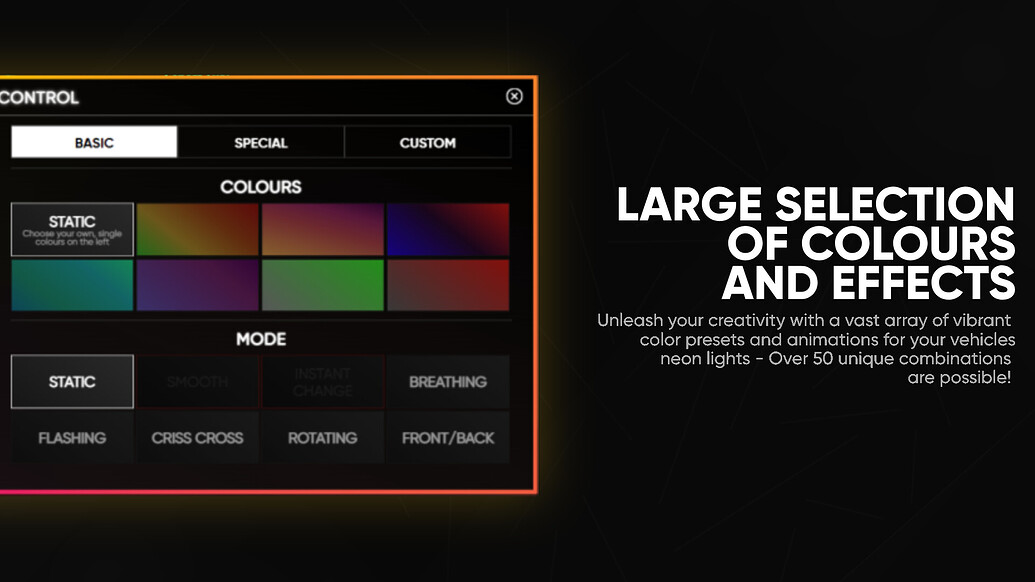 Advanced Vehicle Lighting Menu [QBCore/QBox/ESX] | Midnight Neon ...