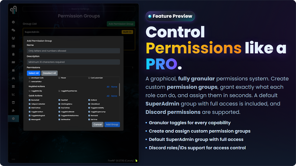 919ADMIN PRO - The Ultimate FiveM Admin Menu - FiveM Releases - Cfx.re ...