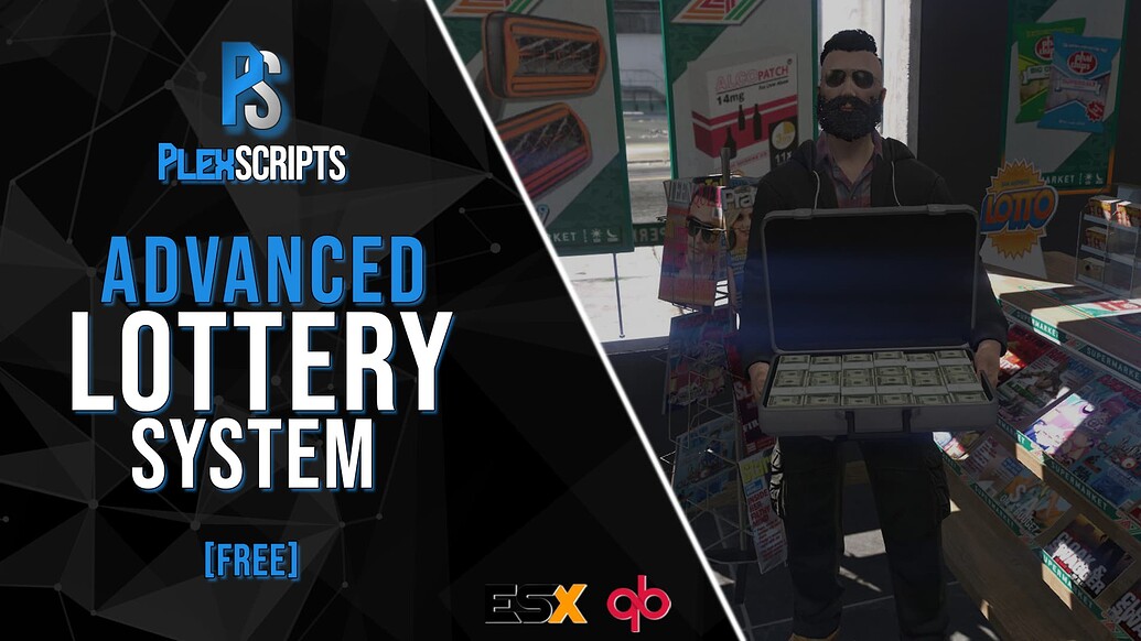 [FREE] Advanced Lotterysystem [QB / ESX] - FiveM Releases - Cfx.re ...
