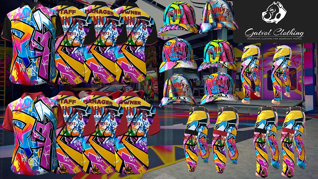 Bennys Graffiti uniform for male and female [Lore Friendly] - FiveM ...
