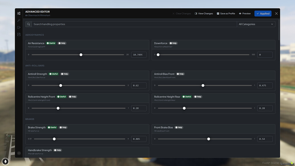 JG Handling - Real-time Handling Editor w/ Presets & Telemetry! - FiveM Releases - Cfx.re Community