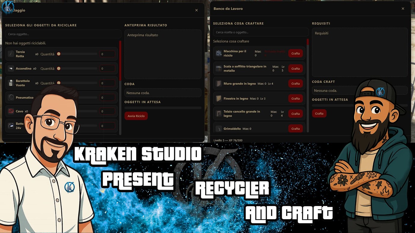 Recycler and Crafting - FiveM Releases - Cfx.re Community