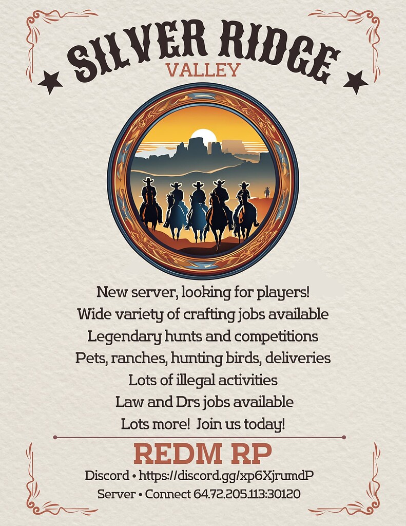 Silver Ridge Valley RP - Step off the Train to New Adventures! - Server ...