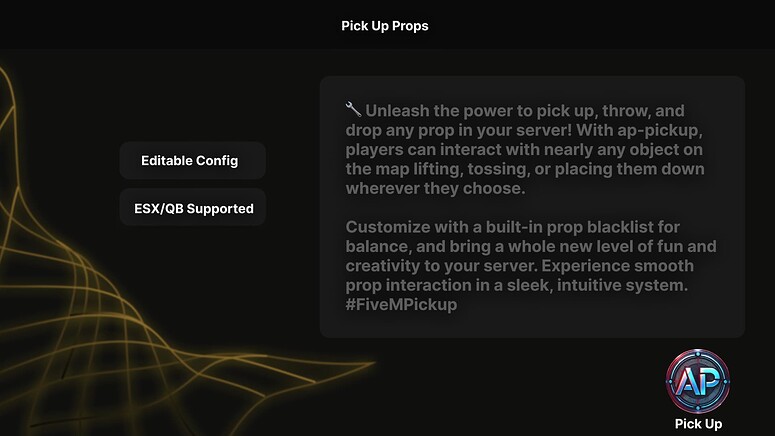 [ESX/QB][PAID] 🖐️ Pickup Script | Throw, Pick Up or Drop Any Prop In ...