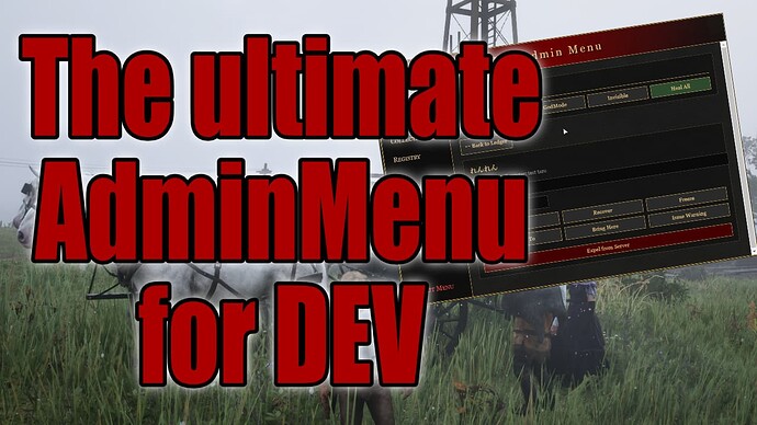 [ForDev&admin]The ultimate adminMenu+modeldumper by REN - RedM Releases ...