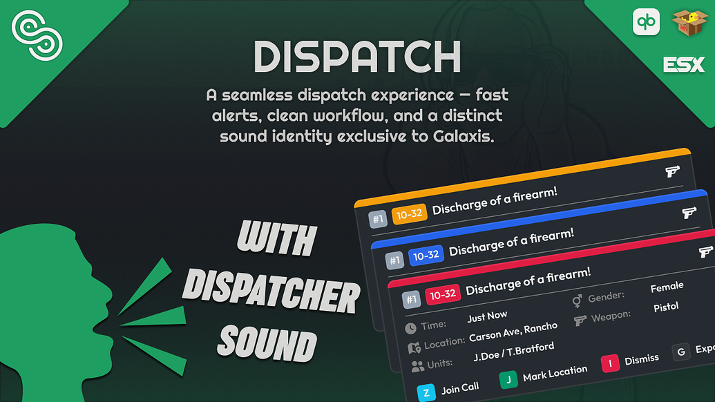 Dispatch | With Dispatcher Sound | [QB/QBX/ESX] - FiveM Releases - Cfx ...