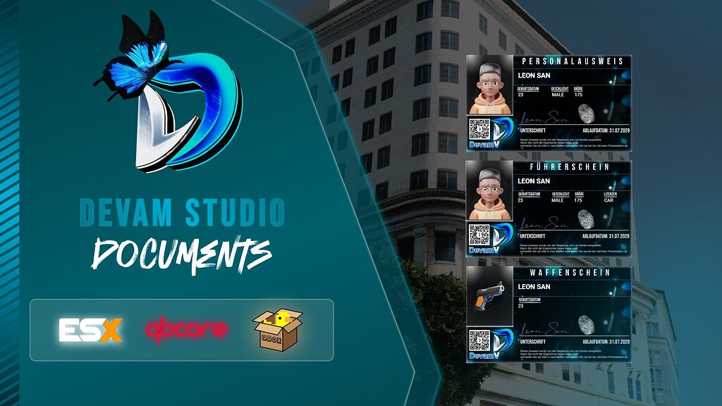 [PAID][STANDALONE] Devam Documents – Modern ID, Driver & Weapon ...