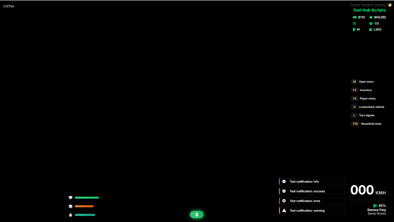 [ESX] 🦉 OwlHUD — Minimal & Modular HUD for ESX - FiveM Releases - Cfx.re Community