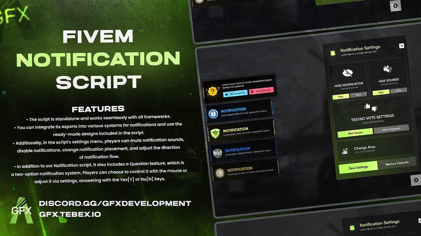 [PAID] GFX Advanced Notification - Releases - Cfx.re Community
