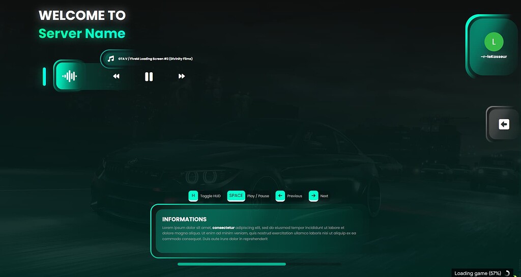 [Standalone] Modern Loading Screen v1 [KOX-Core] - FiveM Releases - Cfx ...