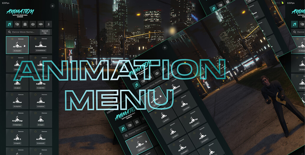 Animation Menu | Advanced Emote & Animation System - FiveM Releases ...