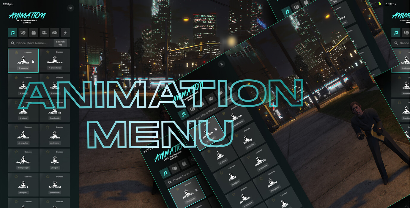 Animation Menu | Advanced Emote & Animation System - FiveM Releases ...