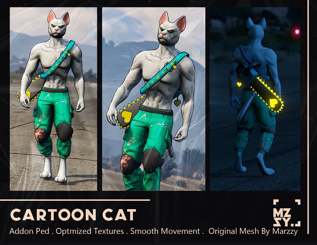 [ADDON PED] Ped Cat - Cartoon Style - FiveM Releases - Cfx.re Community