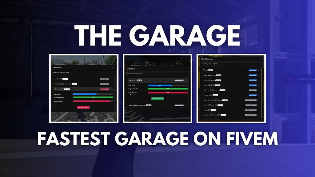 The Garage | Fastest Garage on FiveM - FiveM Releases - Cfx.re Community