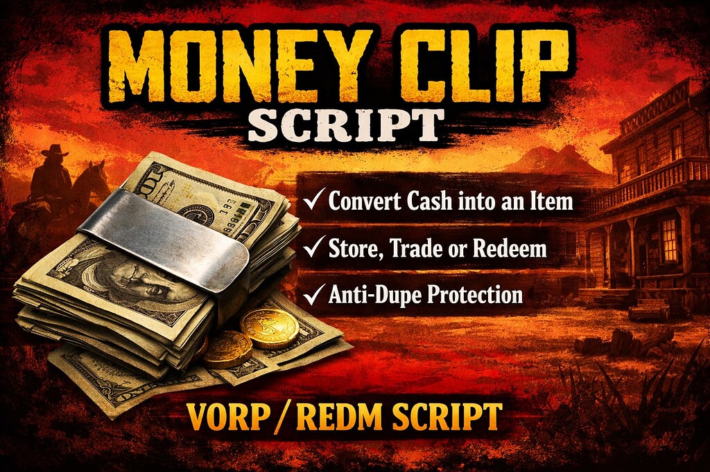 MulderDev - Money Clip Script (VORP) - RedM Releases - Cfx.re Community