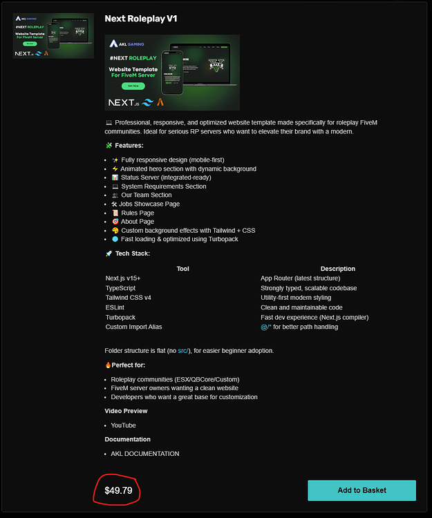 NEXT ROLEPLAY V1 | WEBSITE TEMPLATE FOR FIVEM SERVER - FiveM Releases ...