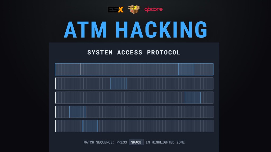 [PAID] AP5-ATMHacking | ATM Hack & Custom Minigame | [QBCore / ESX ...