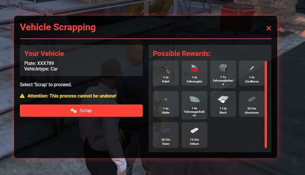 [FREE] [ESX] Scrapyard for Owned Vehicles - FiveM Releases - Cfx.re ...