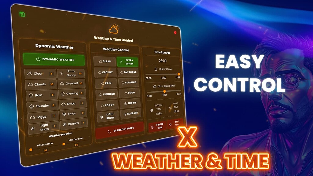 [ESX, QBCORE] X Weather&Time System - Dynamic Environment Control - FiveM Releases - Cfx.re ...