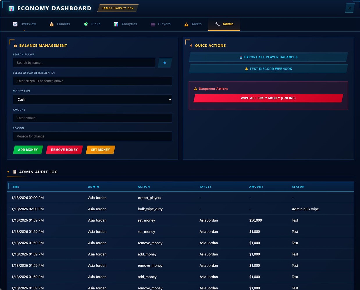 [FREE] Economy Dashboard — Complete Server Economy Management - FiveM ...