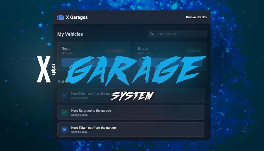 X GARAGE SYSTEM [ESX] - FiveM Releases - Cfx.re Community