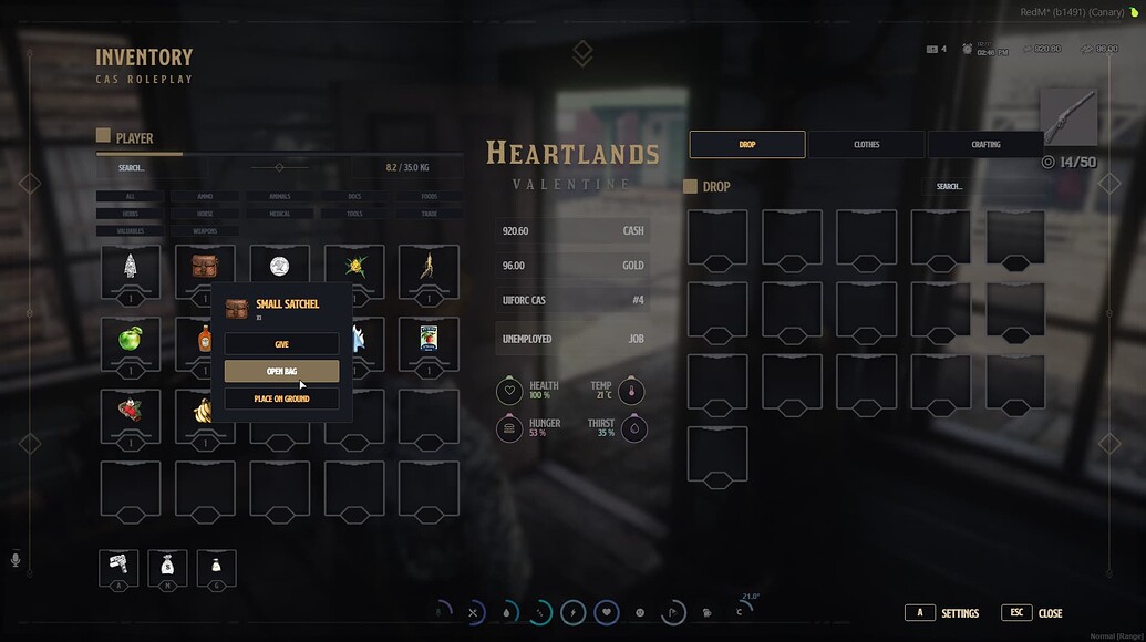 [VORP] Inventory Script for VORPCore - RedM Releases - Cfx.re Community