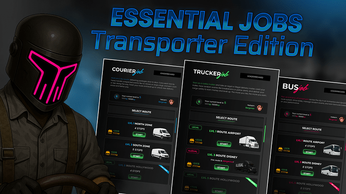 [ESX/QB/QBOX] Advanced Transport Job Pack for FiveM | Bus Driver ...
