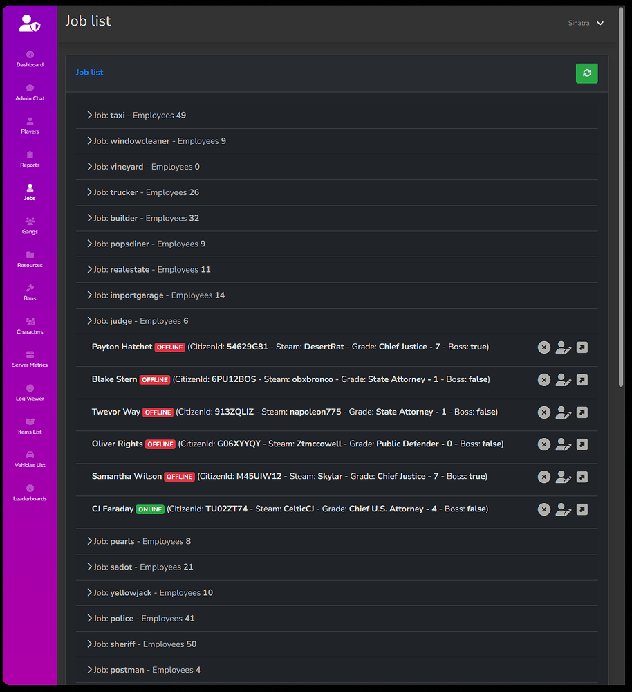 [PAID] [QB/ESX] 919 ADMIN CLASSIC - The Legacy Admin Menu - FiveM ...