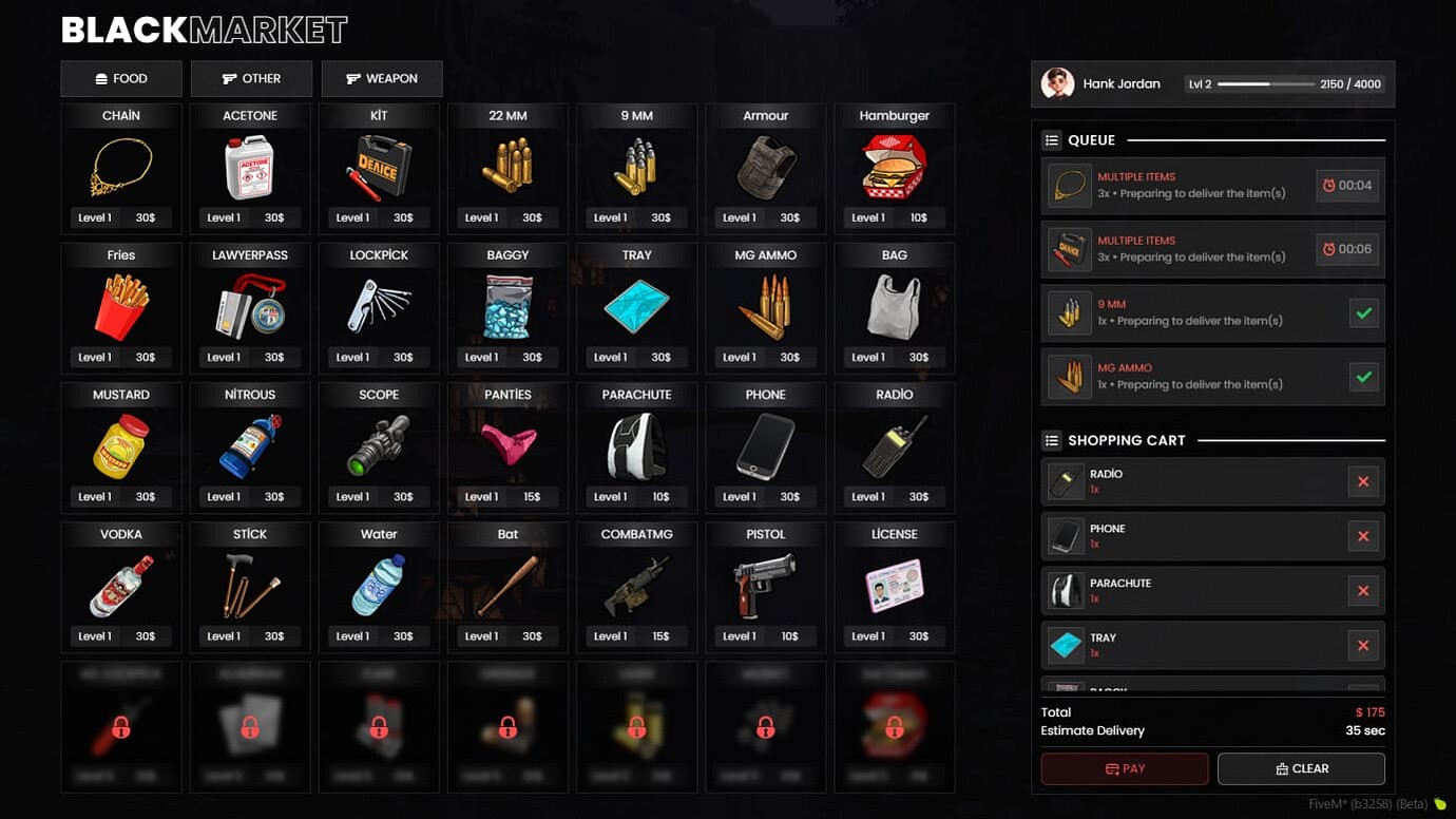 [ESX-QB-QBOX] Black Market - FiveM Releases - Cfx.re Community