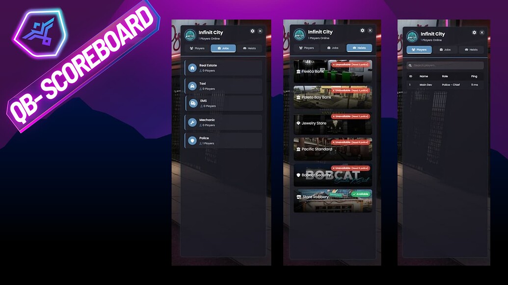[Free][QBCore]An enhanced scoreboard for QBCore - FiveM Releases - Cfx ...