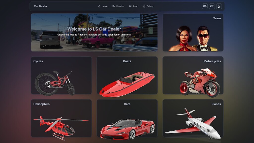 [FRVGS] RP Panel - Vehicles Shop - FiveM Releases - Cfx.re Community
