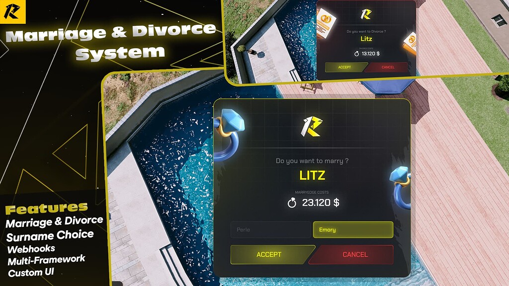 MARRIAGE SYSTEM (ESX, QBCORE, QBOX) - FiveM Releases - Cfx.re Community