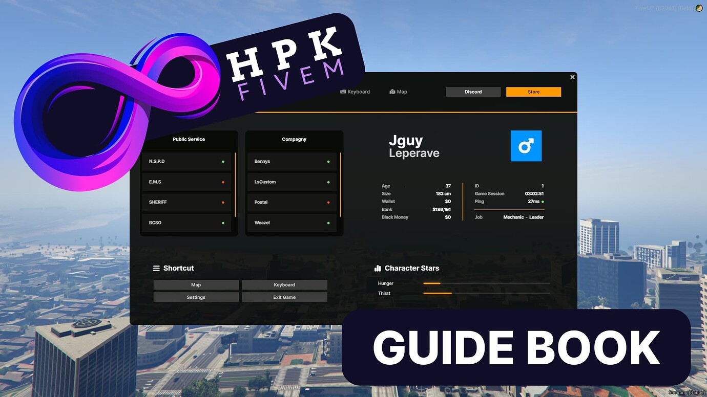 HPK GUIDEBOOK UI [ESX][QBCORE] - FiveM Releases - Cfx.re Community