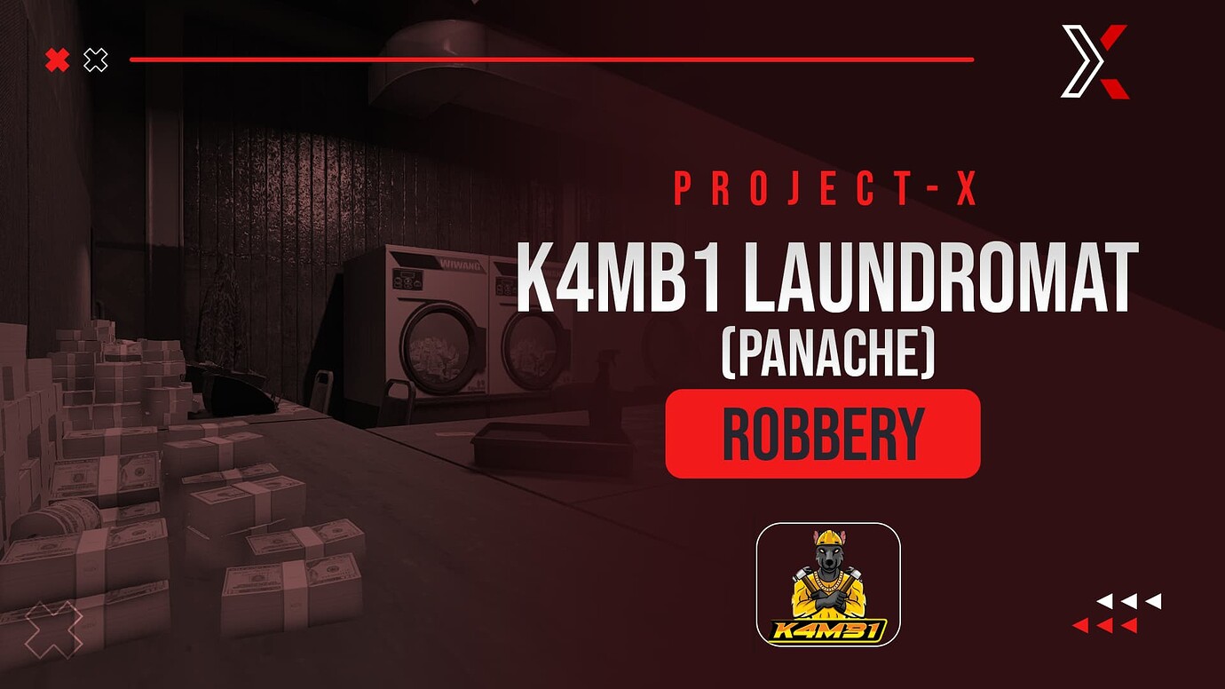 Project X K4MB1 Laundromat Robbery (Panache - Money wash) - QB | QBOX | ESX | Custom - FiveM ...