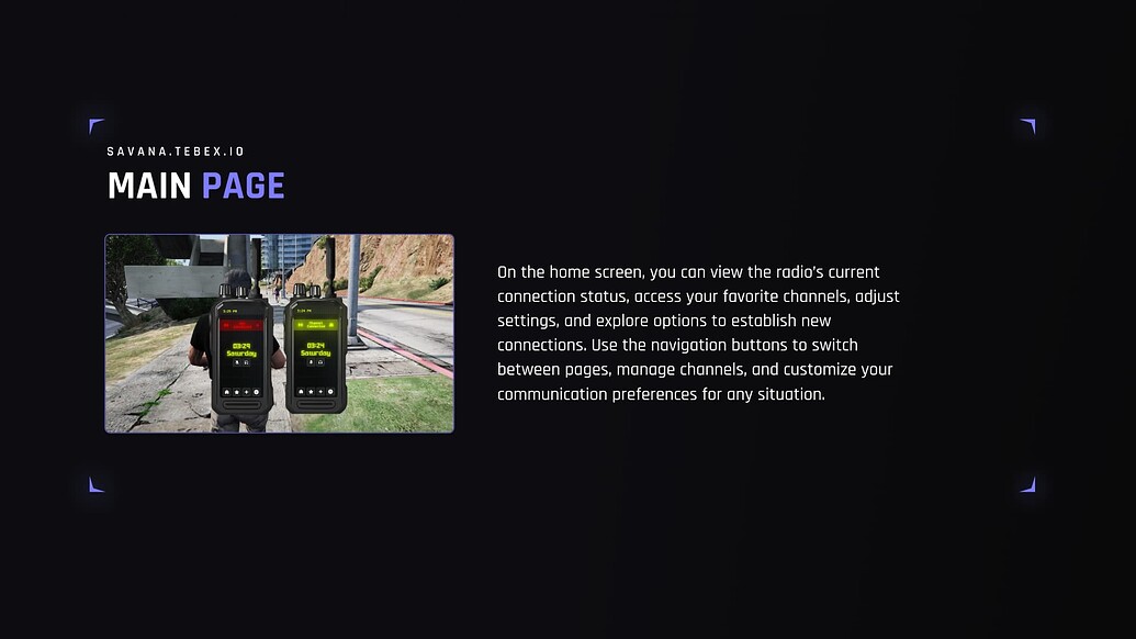 [SAVANA] Advanced Radio (Walkie Talkie) - FiveM Releases - Cfx.re Community