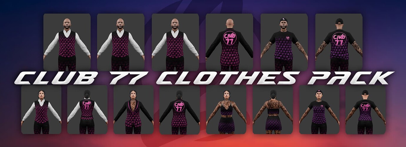 [PAID] Club77 Clothes ( Male & Female ) - FiveM Releases - Cfx.re Community