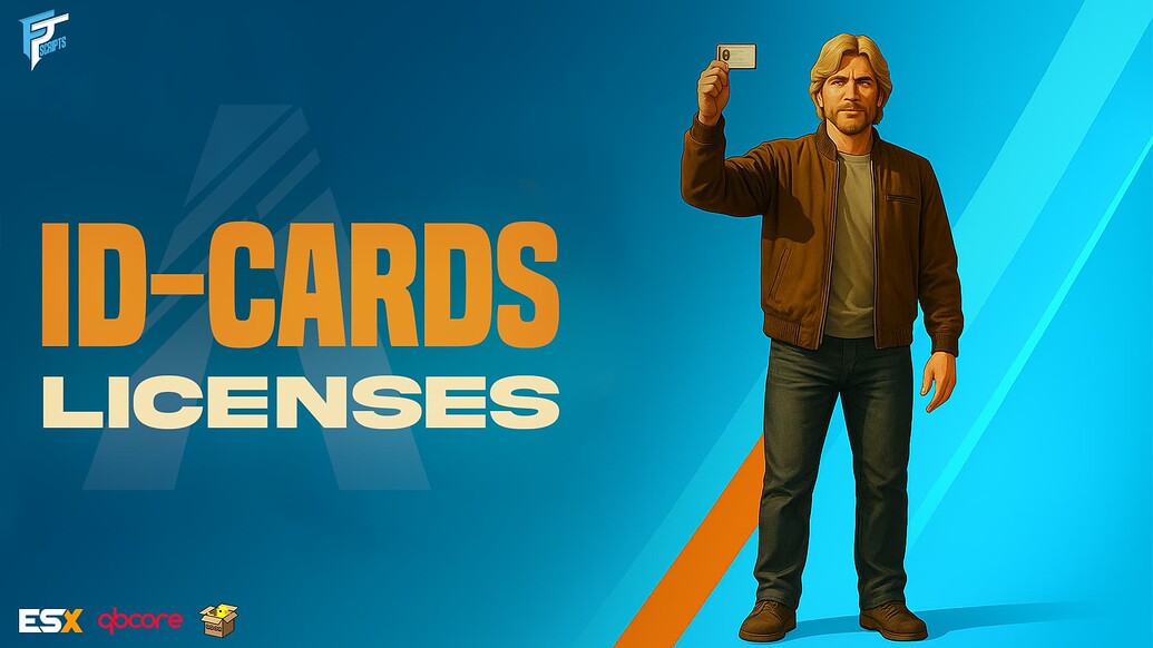 [Release] [ESX / QB / OX] ID Cards Script, Job Licenses & In Build MDT ...