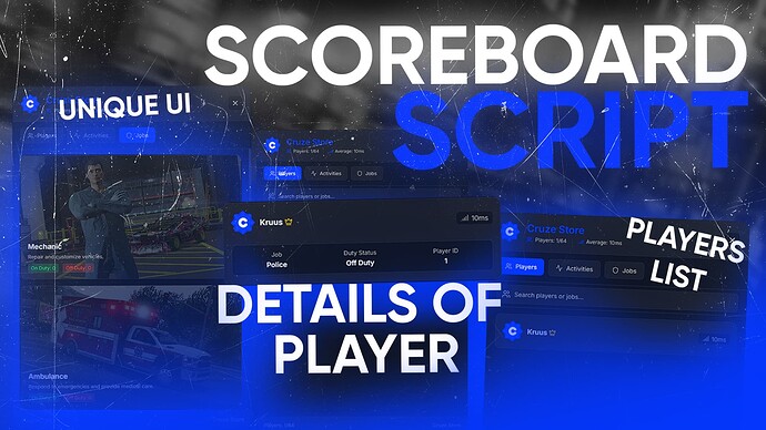 [PAID] Cruze Scoreboard | Ultimate Scoreboard & Activity System - FiveM ...