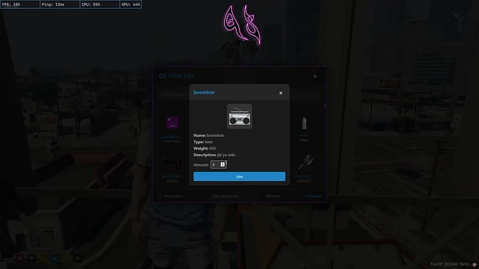 [PAID] [QBCORE] Advanced Admin Item List Panel - FiveM Releases - Cfx ...