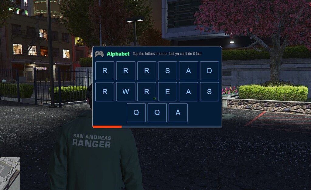 [FREE][Standalone] Inspired alphabet typing minigame - FiveM Releases ...