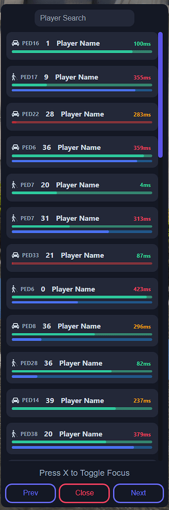 Zoov Spectate Menu - Custom UI - Easy to Use! QB/QBox/ESX & Standalone ...