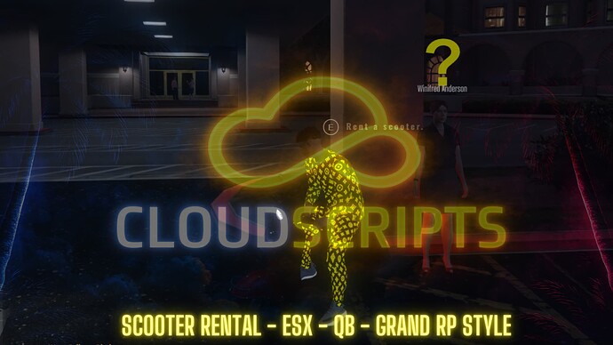 [PAID | ESX - QB ] SCOOTER RENTAL - CloudScripts - Grand Rp Style - FiveM Releases - Cfx.re ...