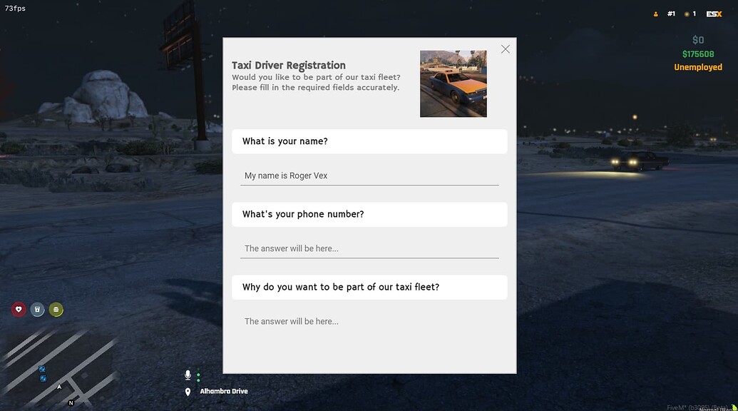 Forms in Game [ ESX / QBCore / VRP / Standalone ] [ PAID ] - FiveM ...