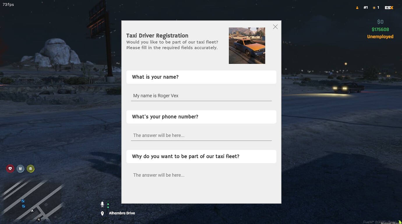 Forms in Game [ ESX / QBCore / VRP / Standalone ] [ PAID ] - FiveM ...