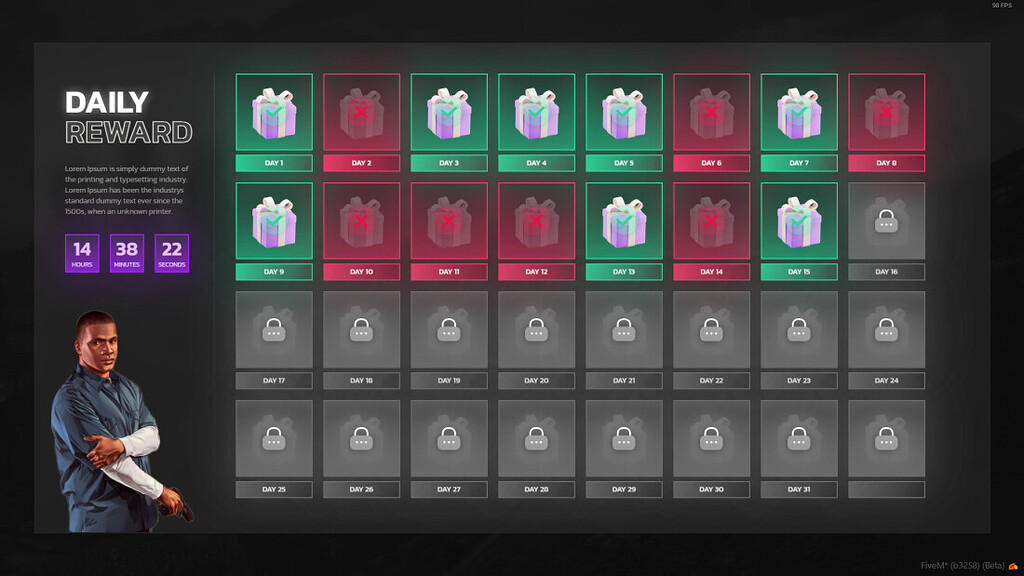 Advanced Daily Rewards [ESX / QB / QBOX] - FiveM Releases - Cfx.re ...