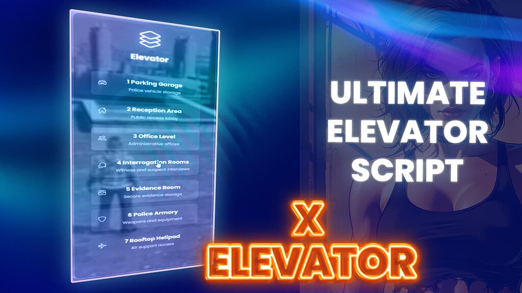 [ESX, QB, STANDALONE] X Elevator System - Modern Elevator Solution - FiveM Releases - Cfx.re ...