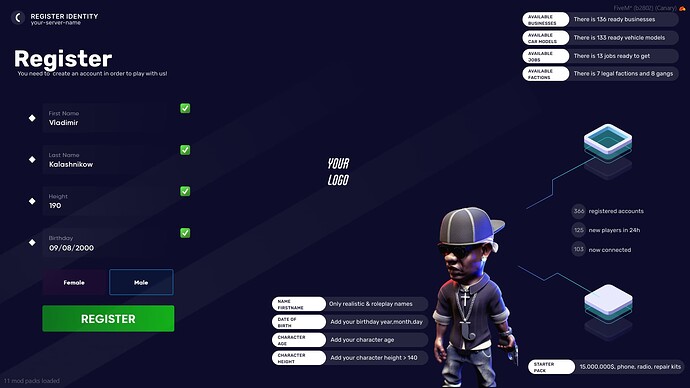 [PAID] Most Advanced Identity System V2 [ESX / QBCore / Standalone ...