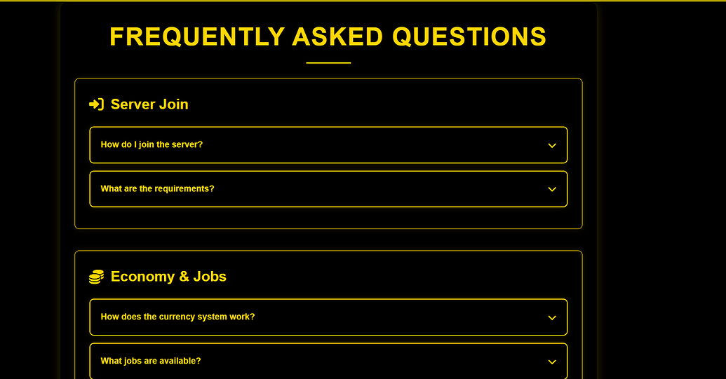 SirRezi_Website – Modern Server Website Template for FiveM v2 [Free ...