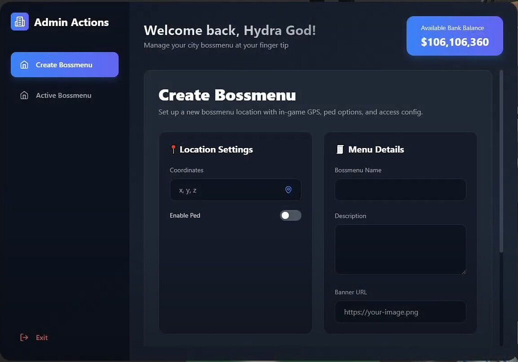[Qbox/ESX/QBCore] Hydex-Bossmenu V2 - Premium Boss Menu System for ...